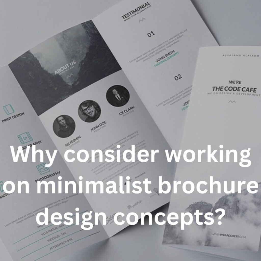 Why consider working on minimalist brochure design concepts? - EZ Print