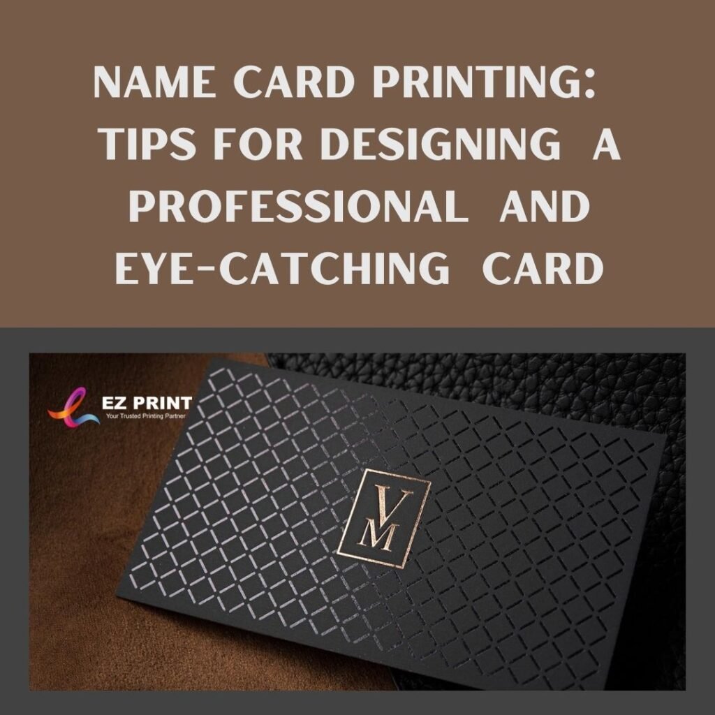 Name Card Printing: Tips for Designing a Professional and Eye-Catching ...